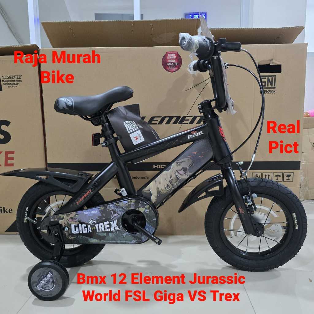 Jual Sepeda Anak Bmx 12 Inch Element Jurassic World EK-119 FSL Giga VS ...