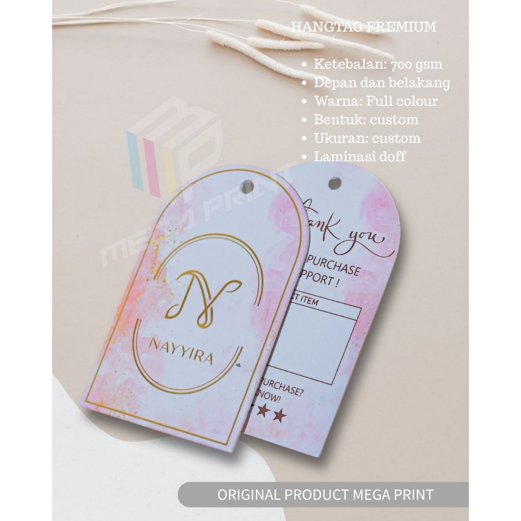 Jual hangtag Label harga baju label nama / hang tag baju | Shopee Indonesia