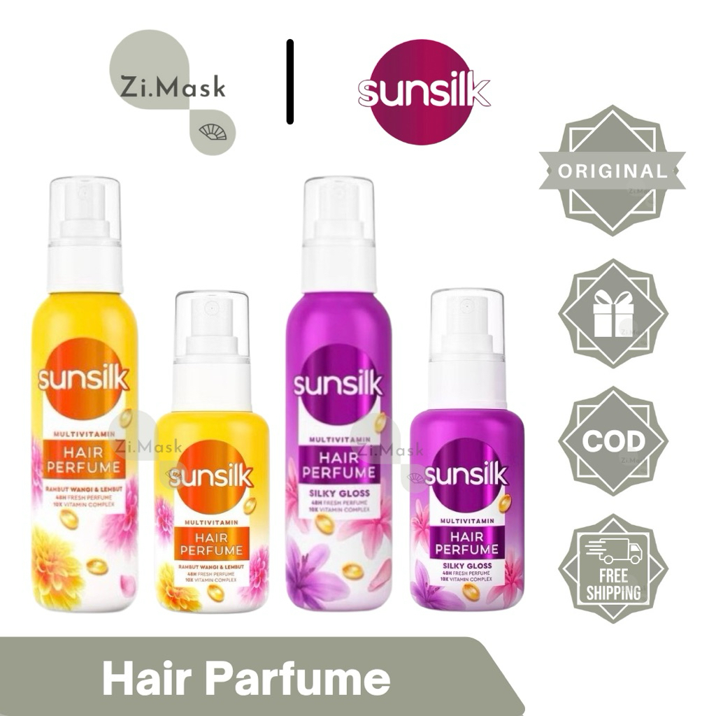 Jual SUNSILK Multivitamin Hair Perfume Silky Smooth Silky Gloss 100ml ...