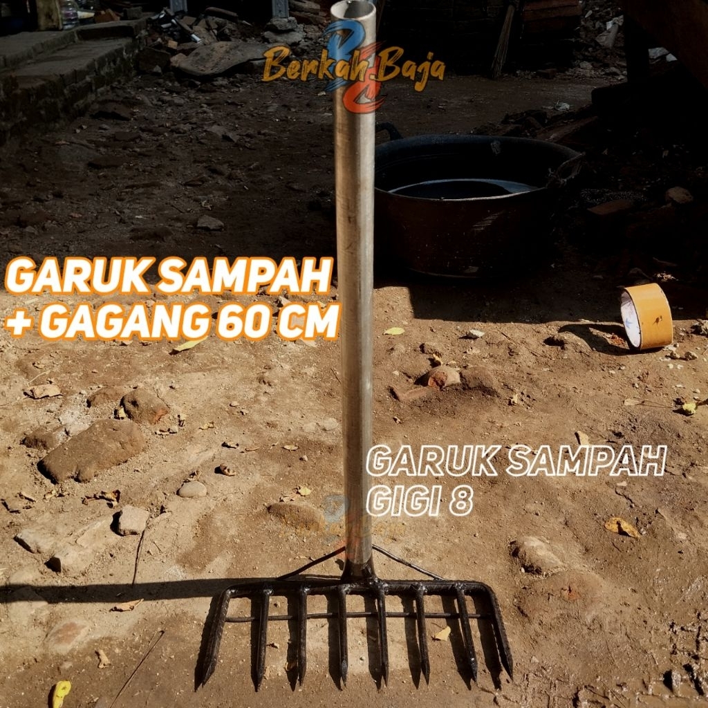 Jual Garuk Sampah Bergigi 8 - Rangka Besi Beton Gagang Pipa Anti Karat ...