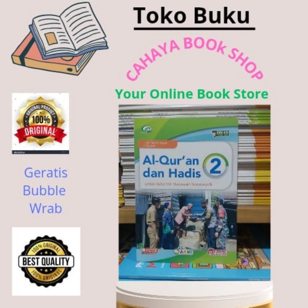 Jual Buku Al Quran Hadis Kelas 7,8,9 KMA 450 Madrasah Tsanawiyah ( MTs Kurikulum Merdeka Aqila ...