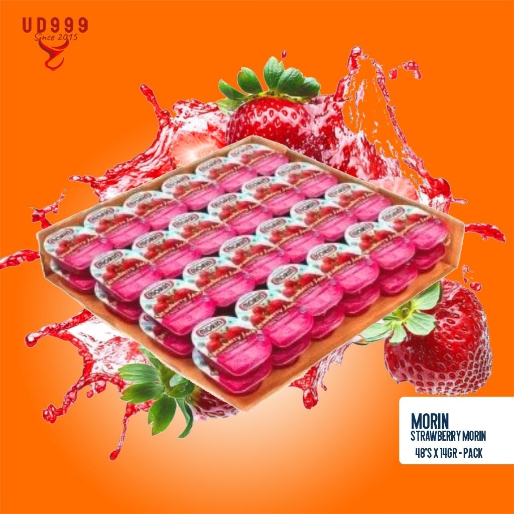 Jual MORIN STRAWBERRY JAM PORTION / SELAI STRAWBERRY 48'S X14GR-PACK ...