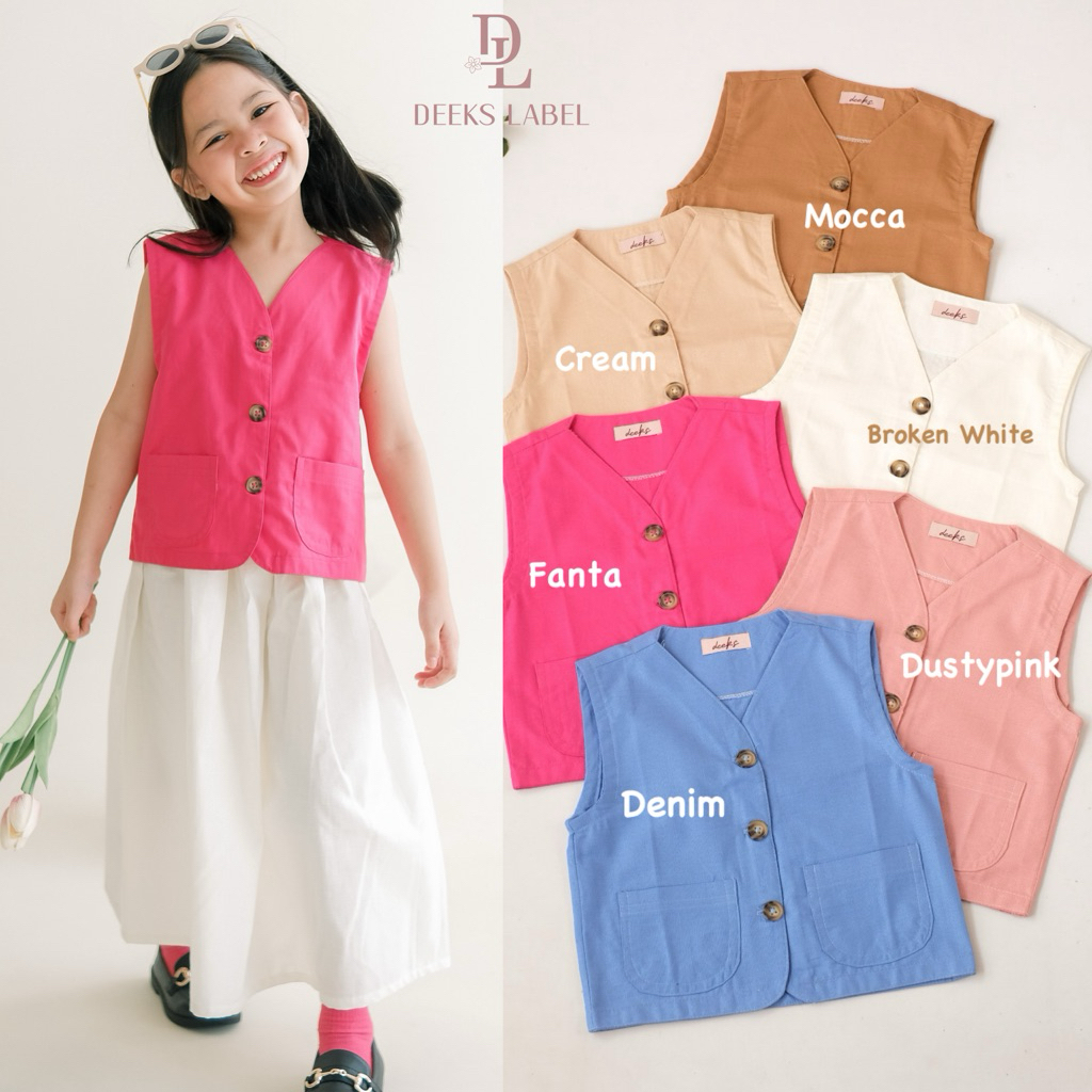 Jual Naomi Rompi Anak Unisex // Vest anak korea lucu 1-8 tahun | Shopee ...