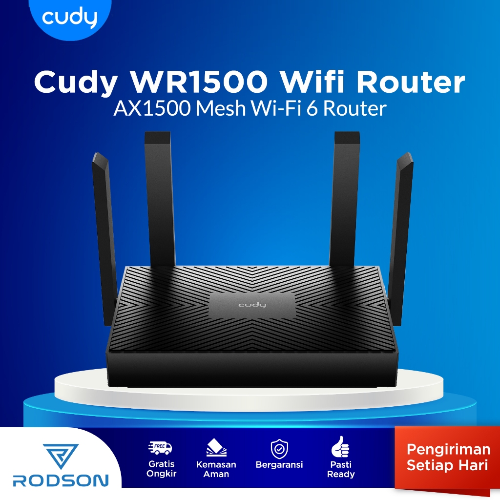 Jual Cudy WR1500 AX1500 –Mesh WiFi 6 Router Dual Band | 4 Antena 2×2 ...