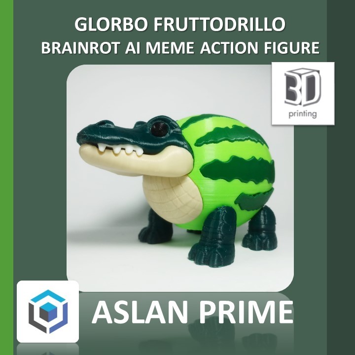 Jual GLORBO FRUTTODRILLO ARTICULATED ACTION FIGURE 3D Print Mainan Toy ...