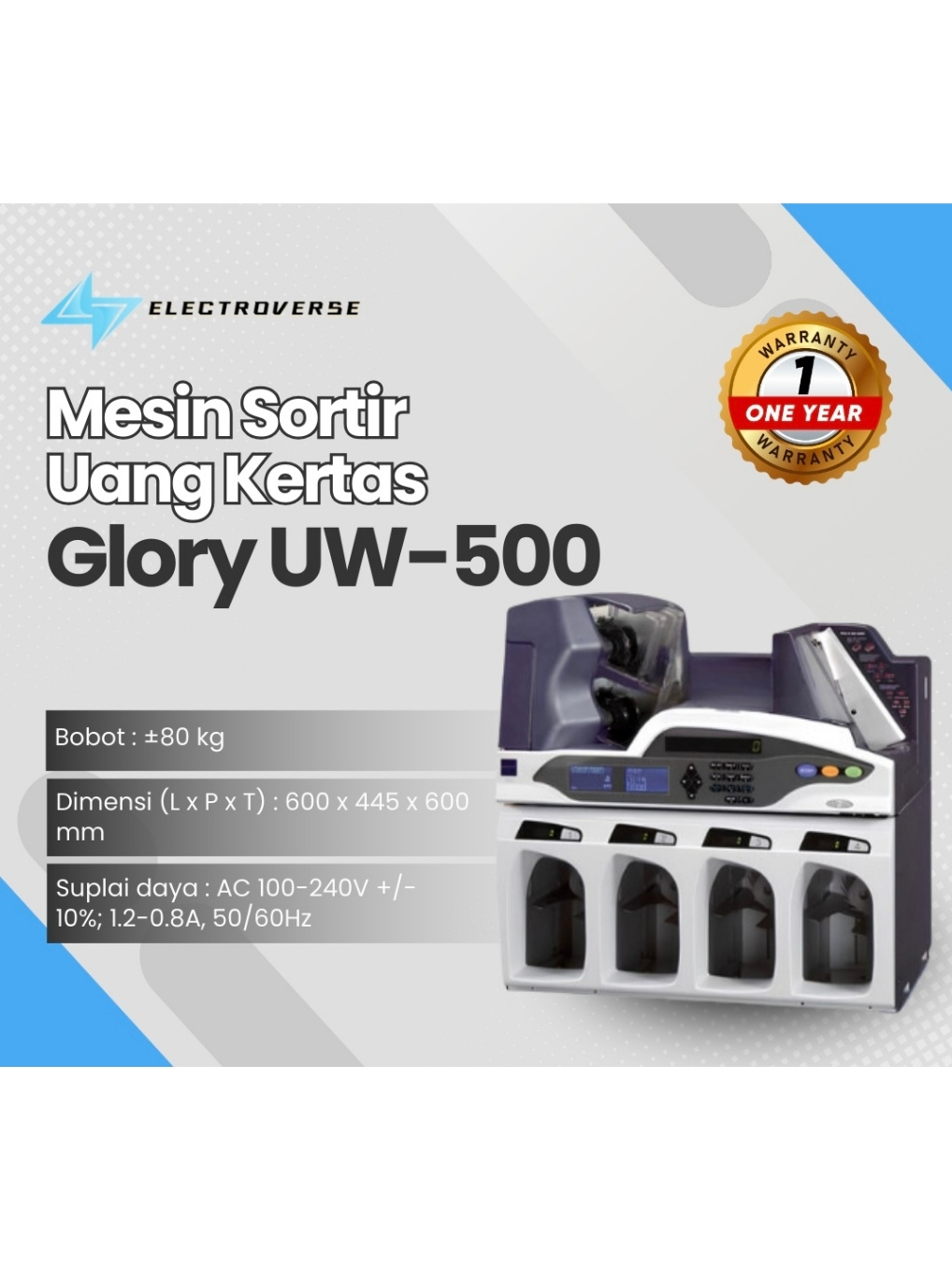 Jual Mesin Sortir Uang Kertas Glory UW-500 | Shopee Indonesia