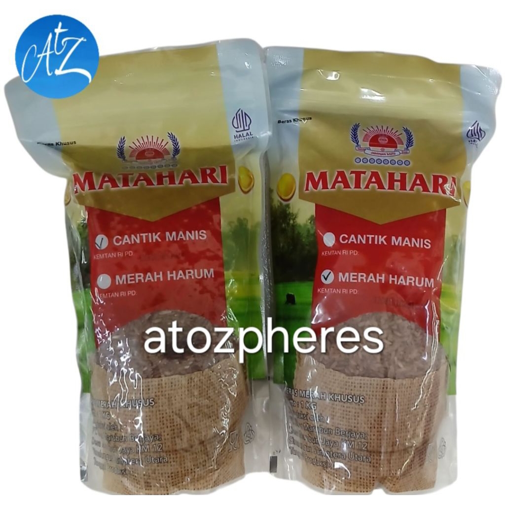 Jual Beras merah khusus halal MUI CANTIK MANIS / MERAH HARUM MATAHARI ...