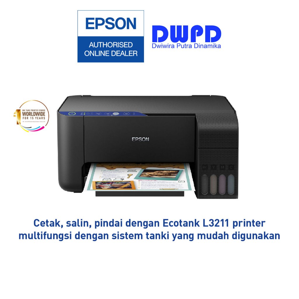 Jual EPSON Printer EcoTank L3211 TKDN Print Scan Copy A4 | Shopee Indonesia