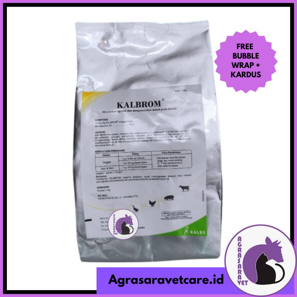 Jual kalbrom 1kg (bromhexine hcl) Mucolytic Expectoran, pereda ngorok ...