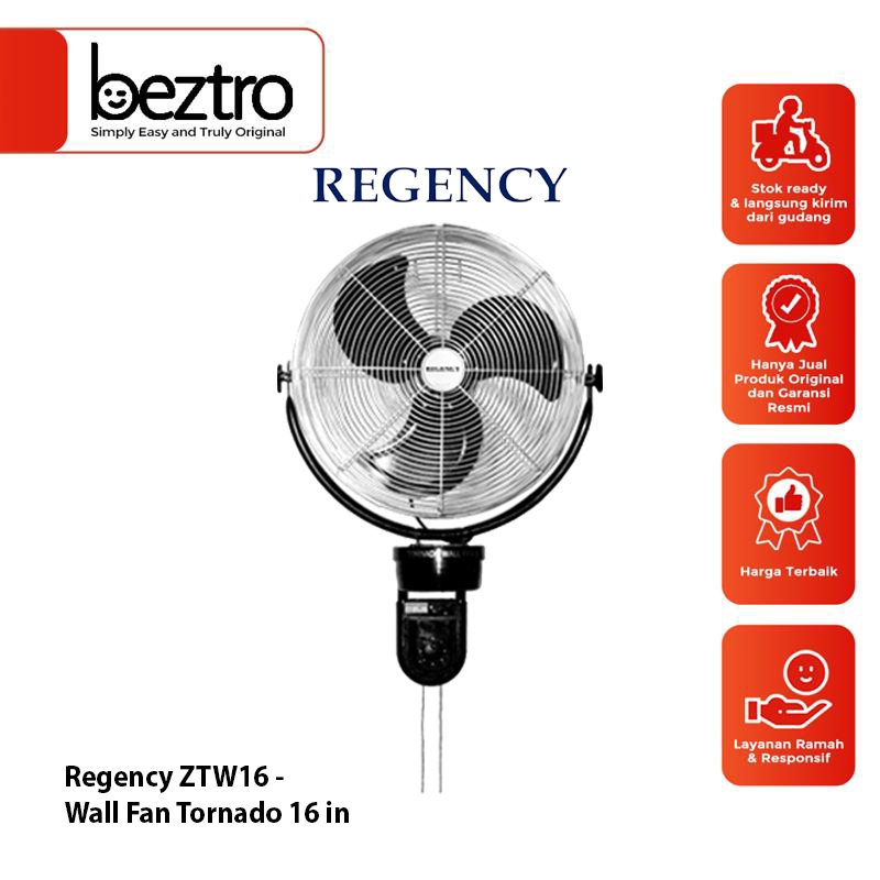 Jual Regency Tornado Wall Fan 16 Inch ZTW16 Kipas Angin Dinding ...