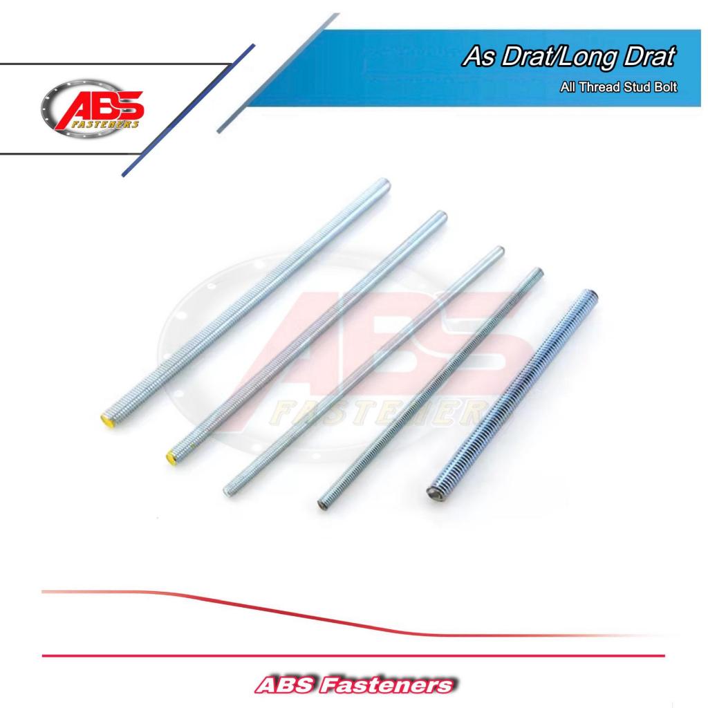 Jual As Drat Besi M8 - 1.25 Panjang 1 Meter Galvanis/All Thread Stud ...