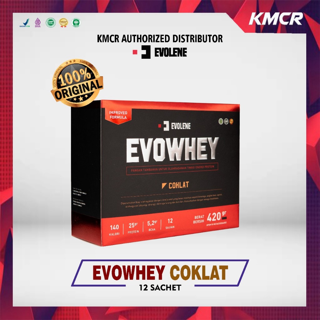 Jual EVOLENE EVOWHEY 12 SACHET SUSU EVOLENE SUSU PROTEIN - KMCR ...