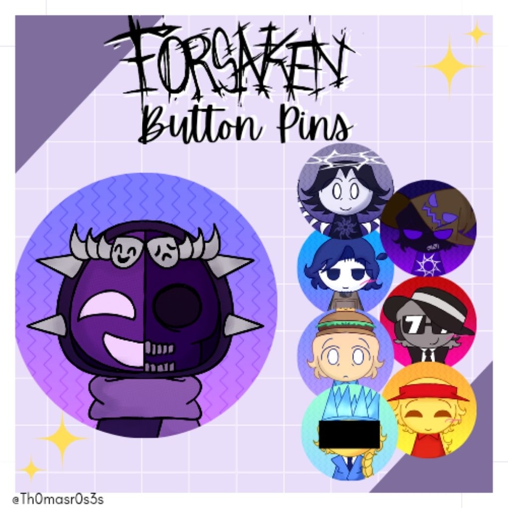 Jual [OPEN || NO RESTOCK ] Roblox FORSAKEN Button Pins | Shopee Indonesia