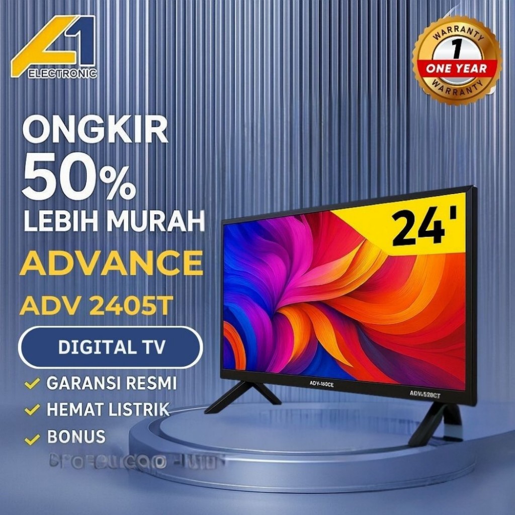 Jual Advance LED TV ADV2405T | ADV 2405T Televisi Digital 24 Inch Bonus ...