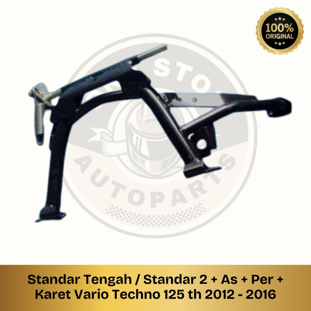 Jual Standar Tengah / Standar 2 + As + Per + Karet Vario Techno 125 th 2012 - 2016 | Shopee ...