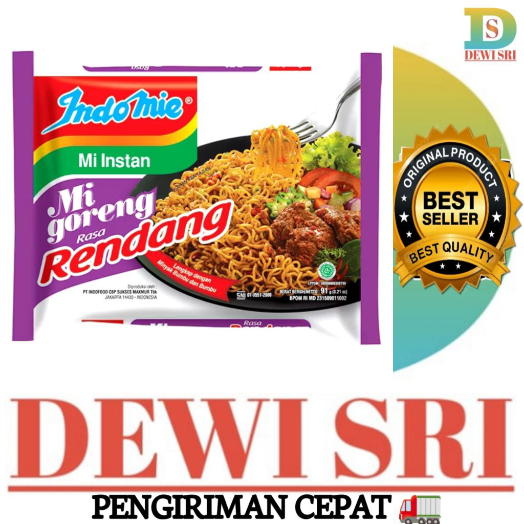 Jual INDOMIE Rendang 1Pcs (Mie Instant) | Shopee Indonesia