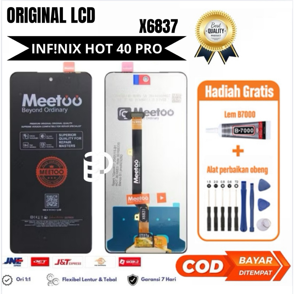 Jual Lcd Touchscreen Infinx hot 40 PRO FULLSET ORIGINAL Gratis lem ...