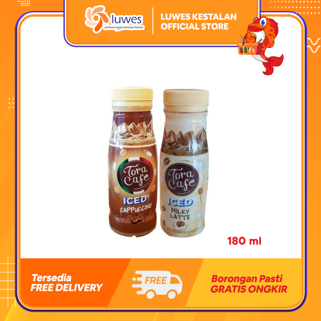 Jual Tora Cafe Kopi Botol 180ml Milky Latte / Cappucino Minuman Kopi ...