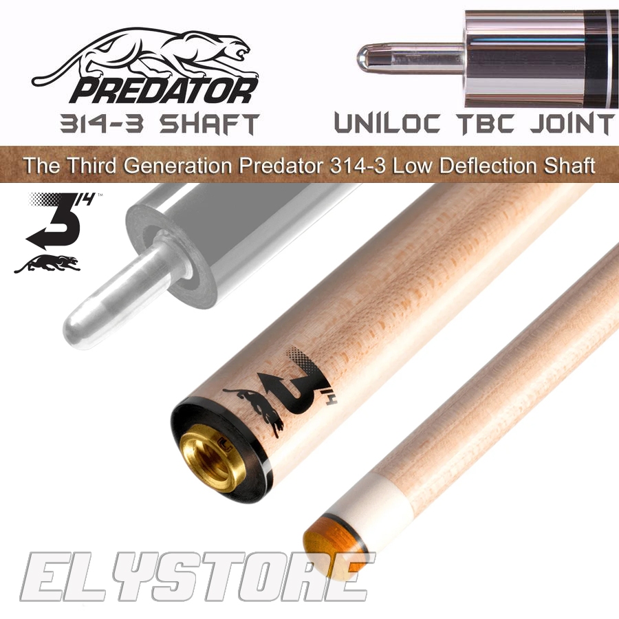 Jual Predator 314-3 TBC Shaft - Uniloc Low Deflection Billiard Stick ...