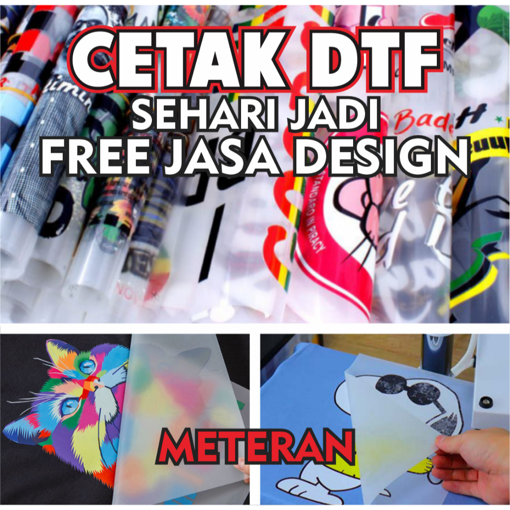 Jual JASA CETAK DTF BISA DISETRIKA |TANPA MINIMUM ORDER |FREE LAYOUT ...
