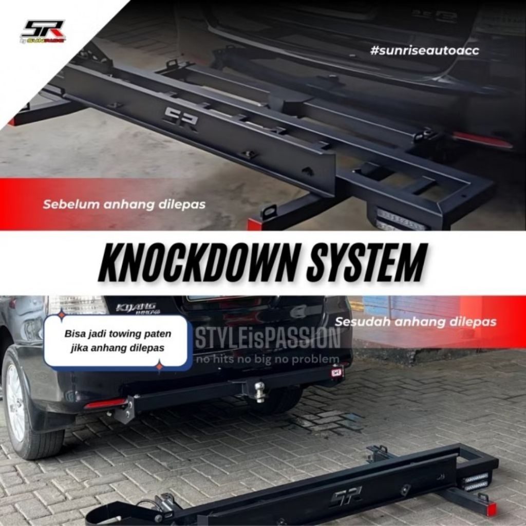 Jual Towing Bumper Model Anhang Toyota Fortuner Towbar Angkut Motor KLX ...
