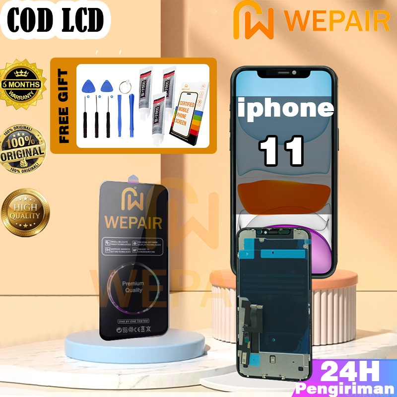 Jual LCD IP 11 Fullset Original 100% Komplit ori asli WEPAIR-Garansi 3 ...