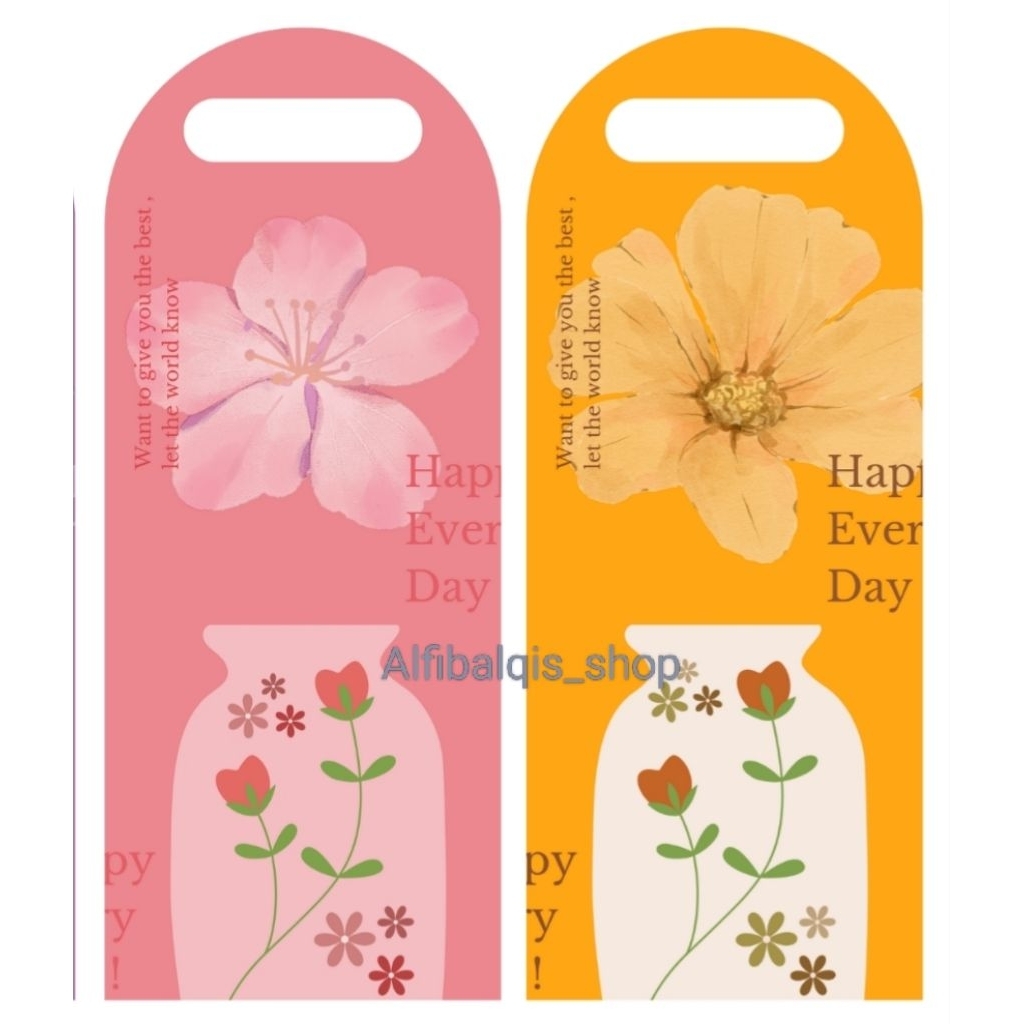 Jual [ READY ] flower card holder / flower gift / kertas bunga gift ...