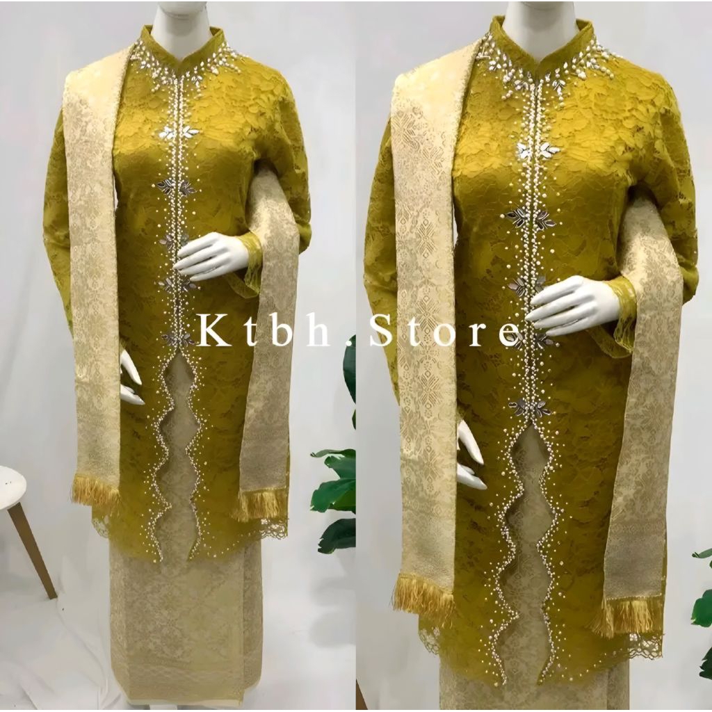 Jual COD ( Free hijab ) Set kebaya brukat lalisa - kebaya modern ...