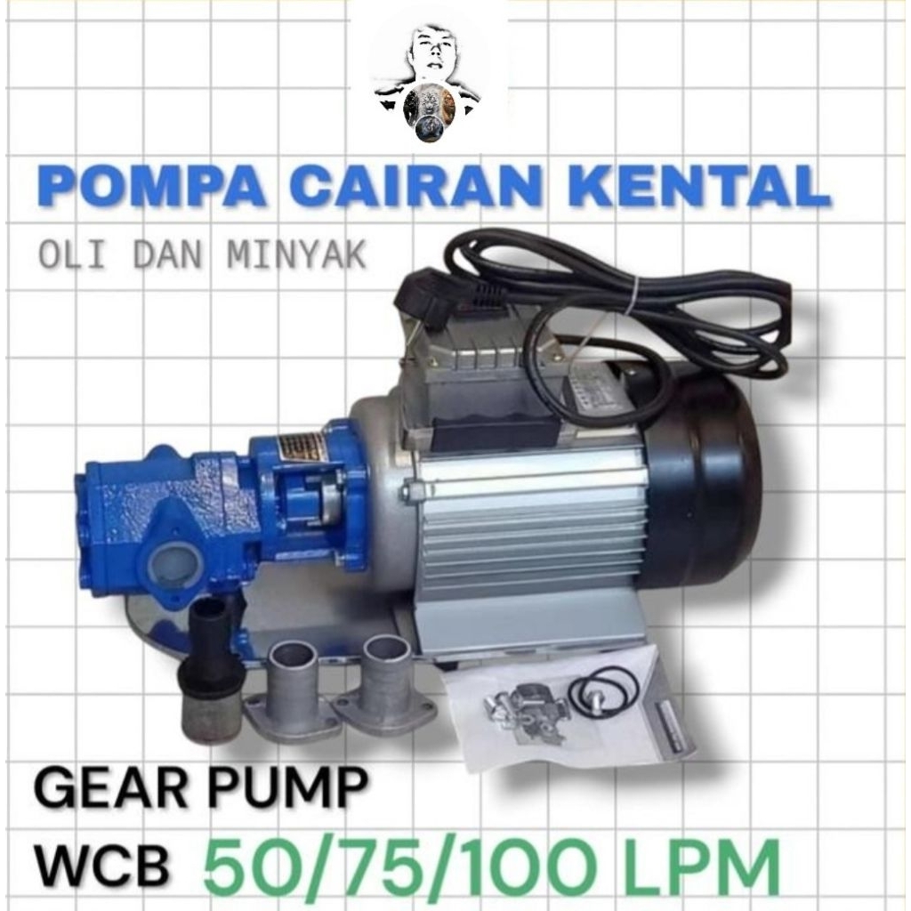 Jual Gearpump Gear Pump 50 LPM 75 LPM 100 LPM Oil Pump Pompa AC 220v ...