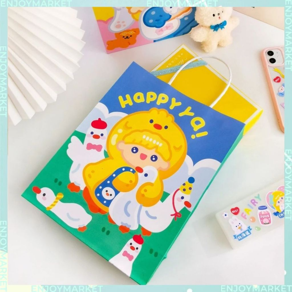 Jual Kado Hadiah Tote Bag Plastik Bag Aestheic Paper Bag Buat Kado ...