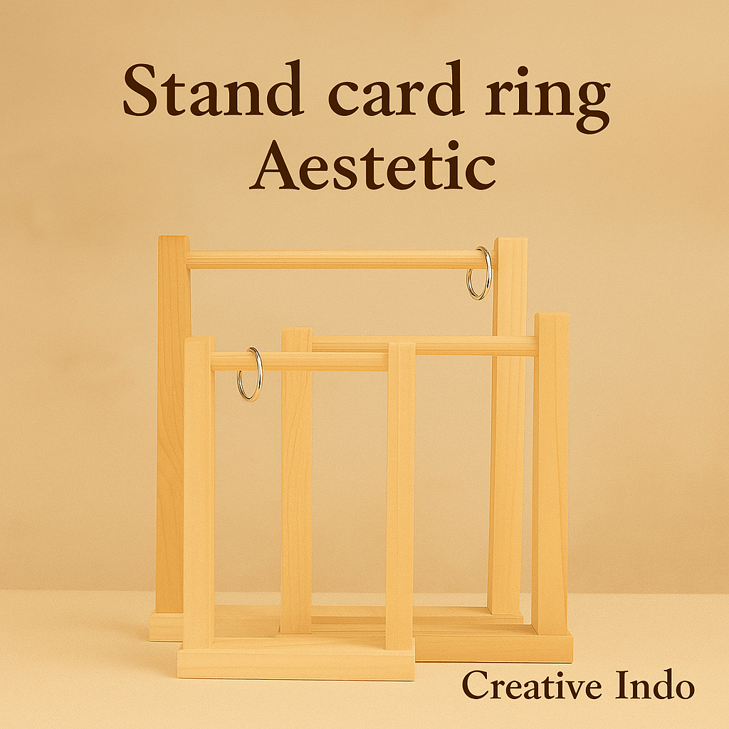 Jual Stand Menu Kayu Jati Belanda – Multifungsi & Estetik untuk Café ...