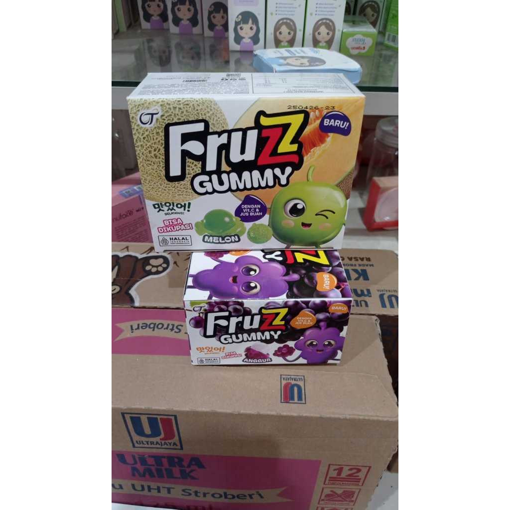 Jual ( Perbox Isi 24 ) Fruzz Gummy Dengan Vitamin C & Jus Buah 5gr isi ...