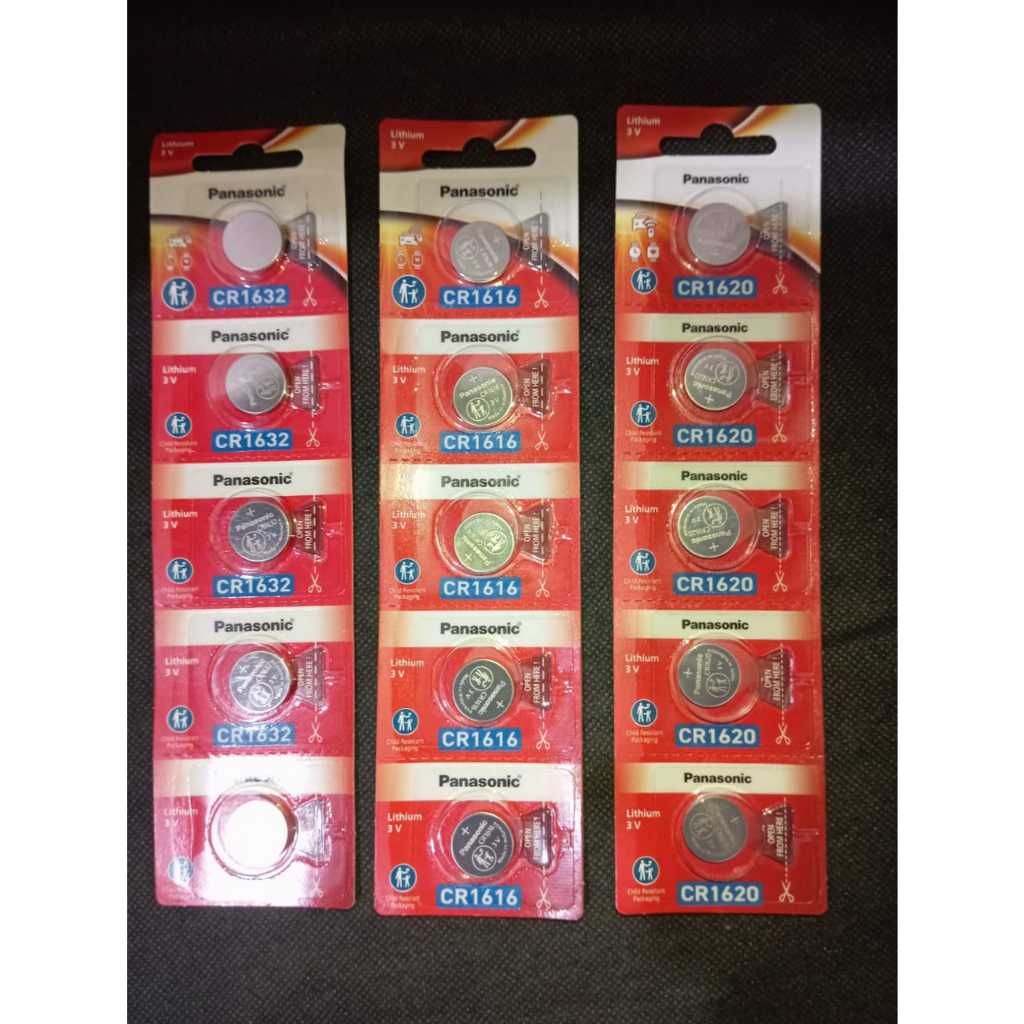 Jual [PAKET HEMAT 1 RENTENG] PANASONIC Baterai Kancing CR1616 CR1620 ...
