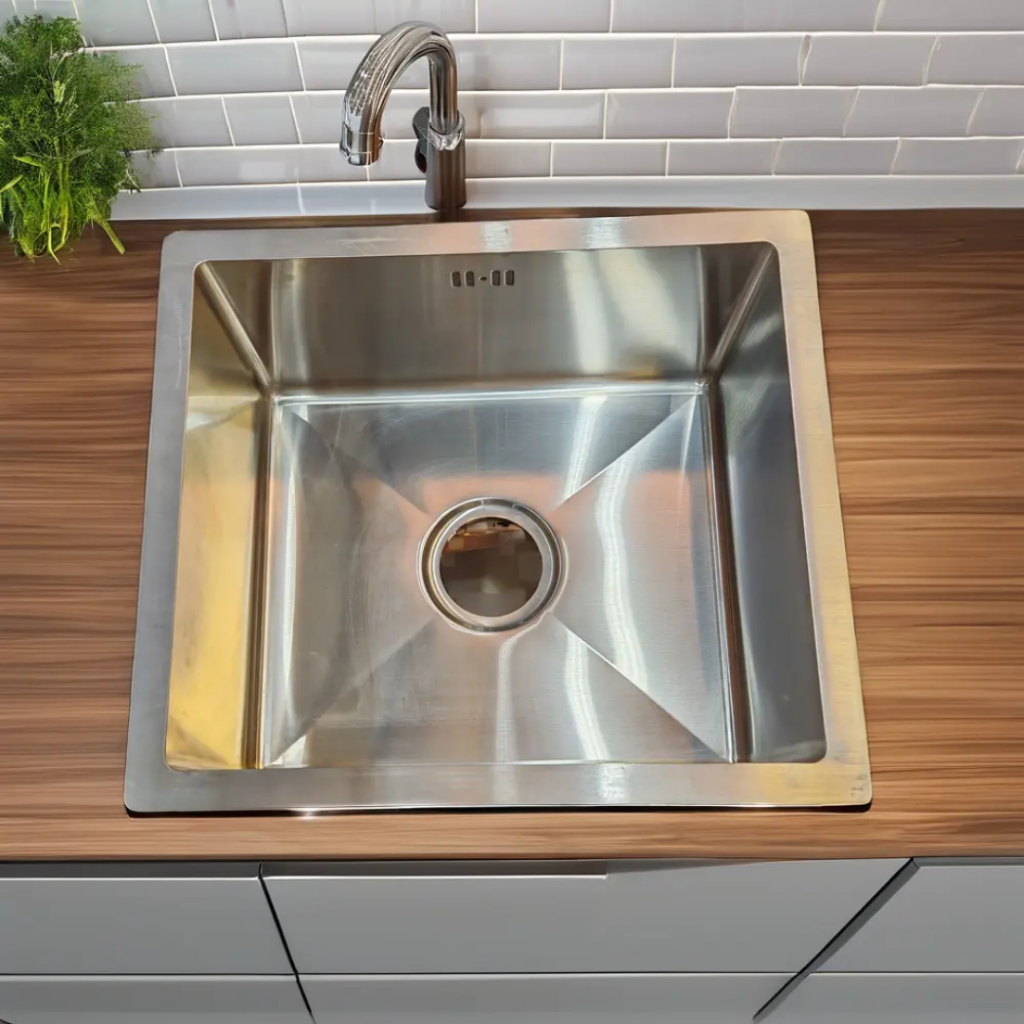 Jual Kitchen Sink Undermount 4545 Stainless Bak Cuci Piring 1 Lubang 45x45 Kotak Stainless Stell ...