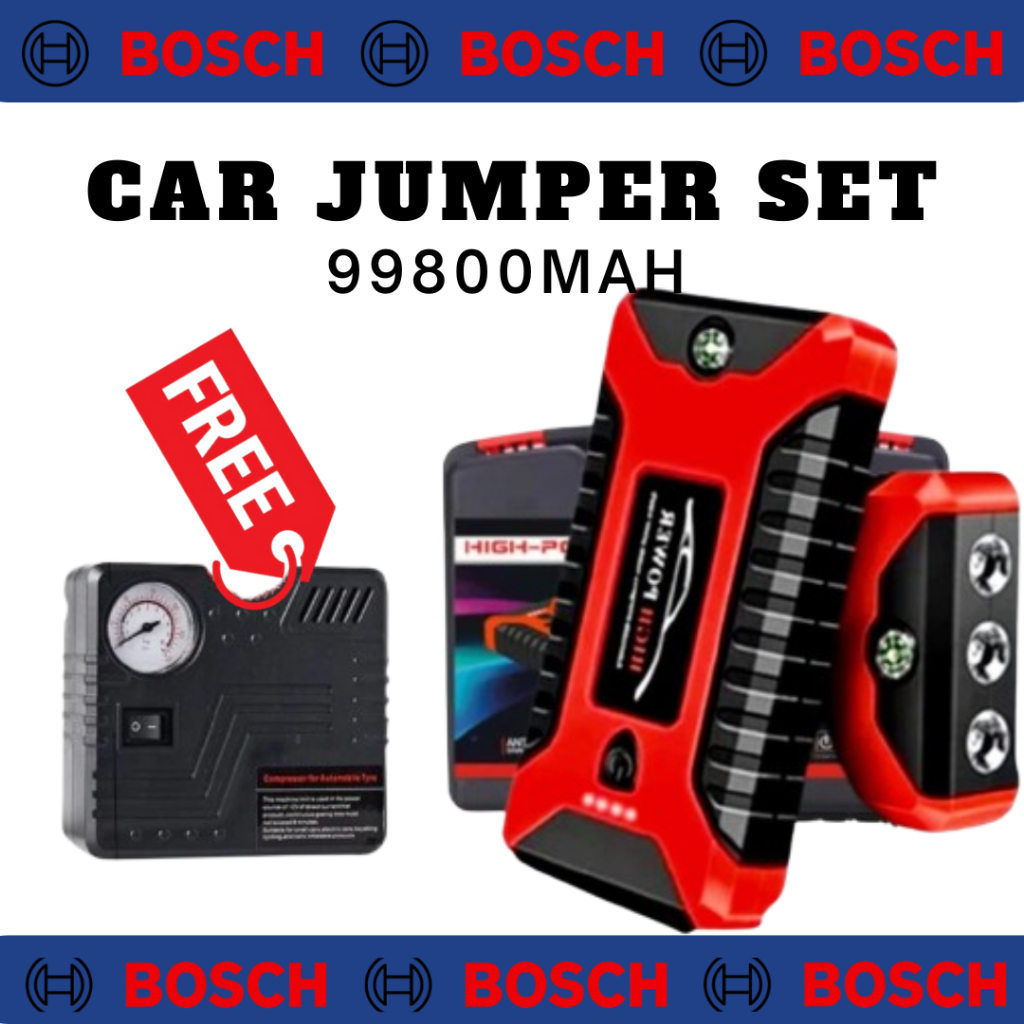 Jual BOSCH Jump Starter Power Bank 99800mAh Portable Car Battery ...