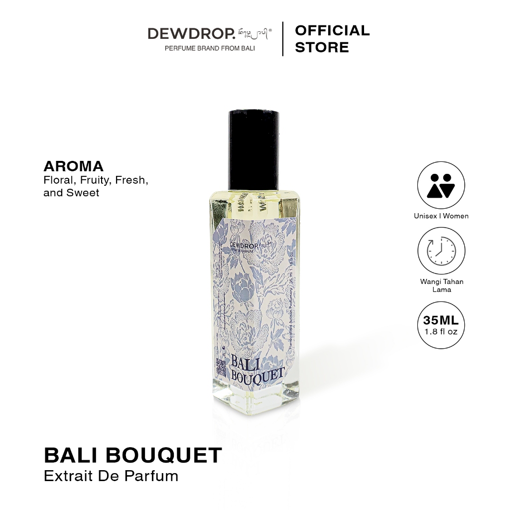 Jual DEWDROP Parfum Bali Bouquet Extrait De Perfume 35 ML Long Lasting ...