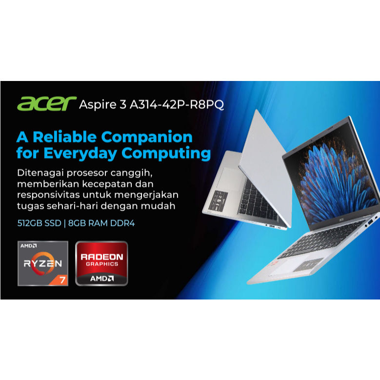 Jual LAPTOP PELAJAR Acer Aspire 3 A314-42P-R8PQ | AMD Ryzen 7 5700U ...