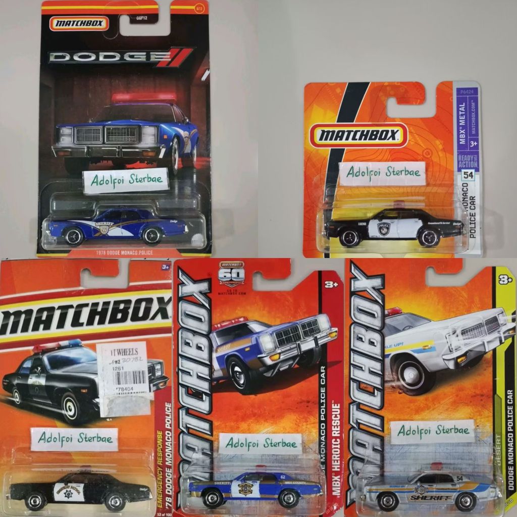Jual matchbox 1978 '78 dodge monaco police car sheriff edisi dodge 6/12 ...