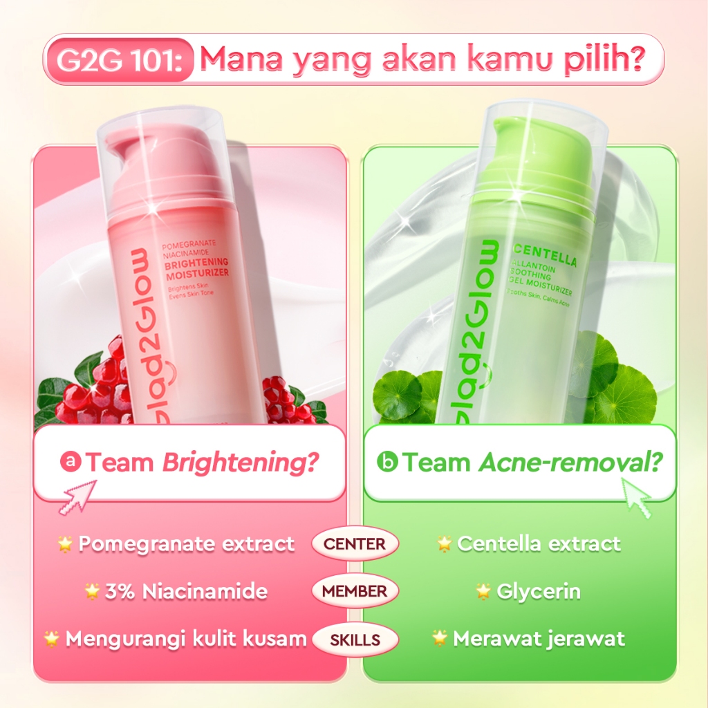 Jual [ Toko Resmi ]GLAD2GLOW Big Size 100g Brightening / Acne removal ...