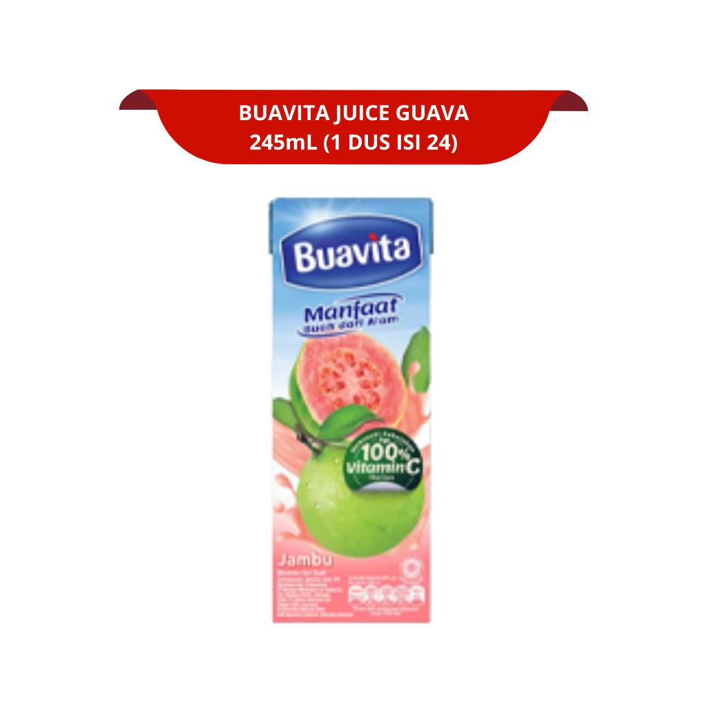 Jual [1 DUS ISI 24] BUAVITA JUICE JUS GUAVA ORANGE LYCHEE MANGO APPLE ...