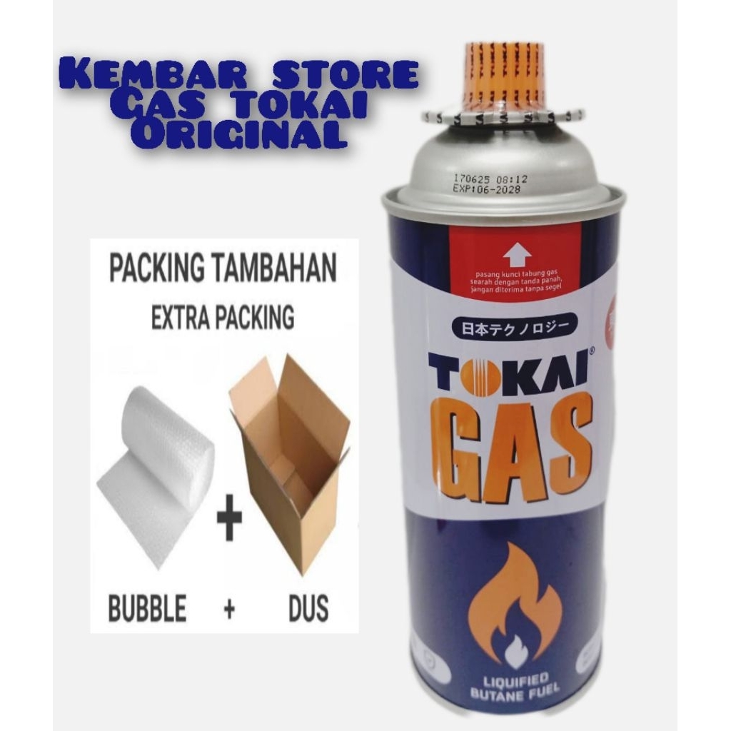 Jual GAS TABUNG PORTABLE TOKAI 235GR 100% ORIGINAL SEGEL PABRIK DI ...