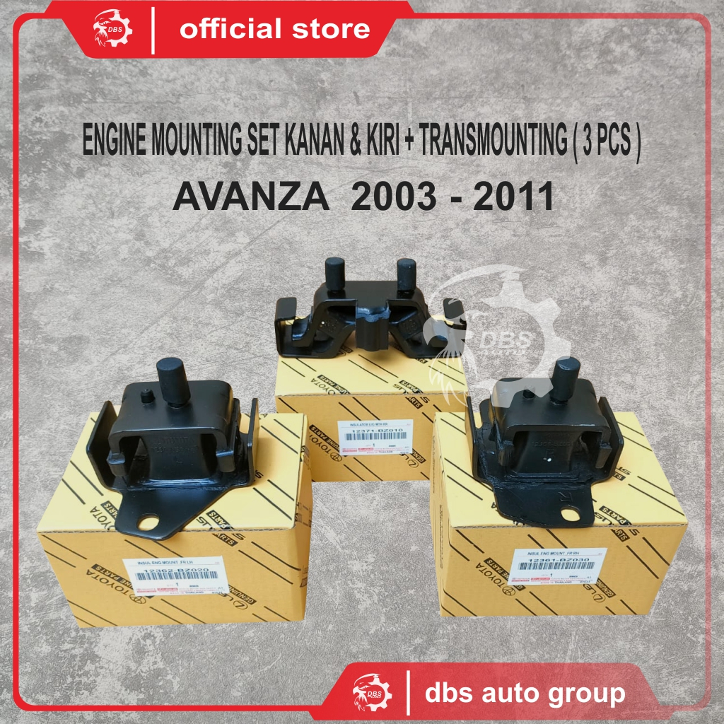 Jual ENGINE MOUNTING SET KANAN & KIRI + TRANSMOUNTING AVANZA 2003 ...