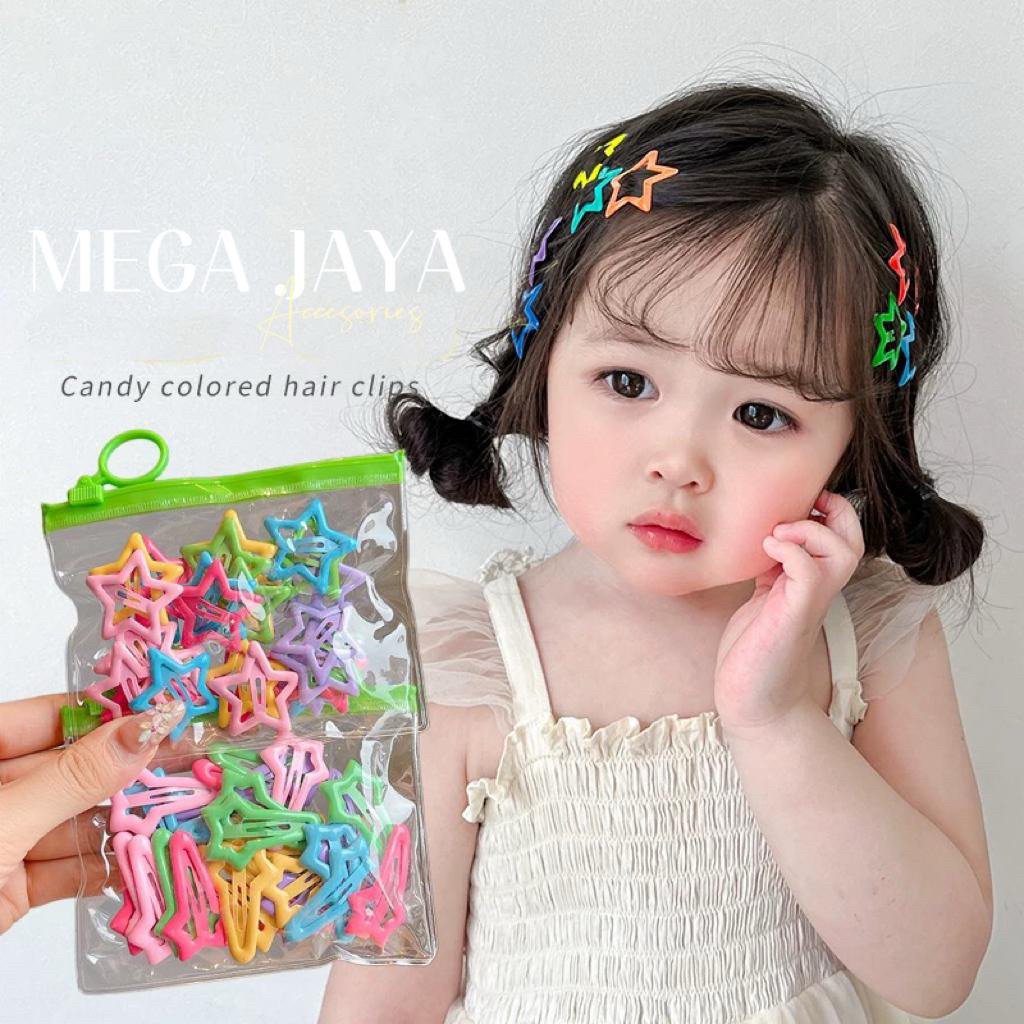Jual MJ - 20PSC Jepit Rambut Anak Perempuan Kaleng Gaya Baru Jepit ...