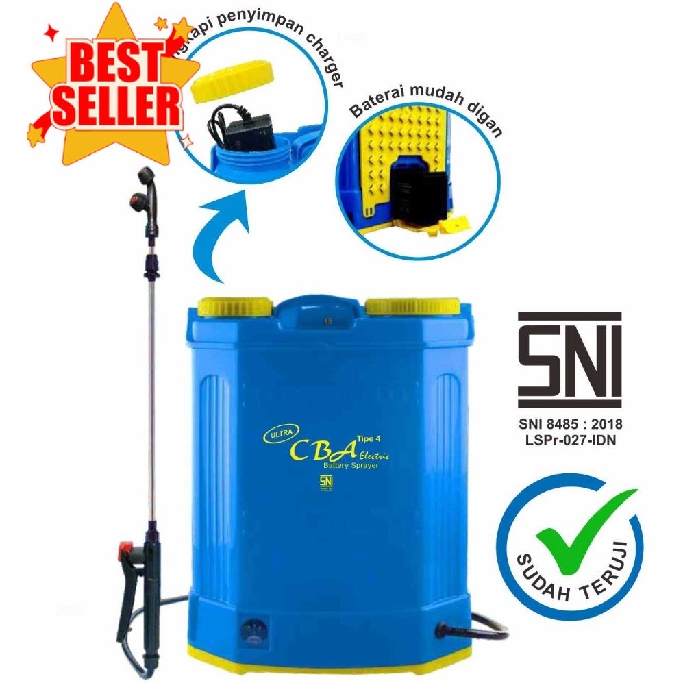 Jual SPRAYER CBA TIPE 4 ELEKTRIK SNI 16L ALAT SEMPROT PERTANIAN ...