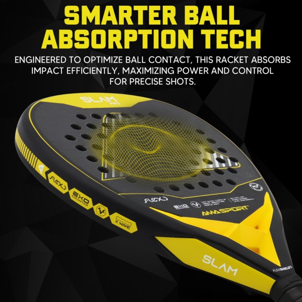 Jual Padel Racket Raket AMA SPORT Slam Pro (*Free String Bag*) | Shopee ...