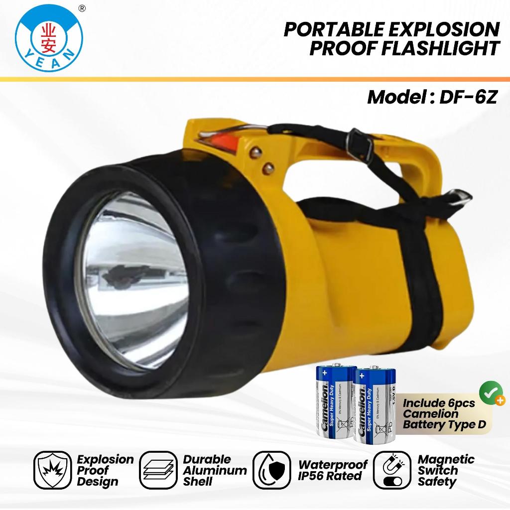 Jual Senter Anti Ledak YEAN DF-6Z | Explosion Proof Flashlight IP56 ...