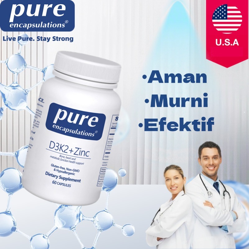 Jual Pure Encapsulations D3K2 + Zinc Essensial - Imunitas & Tulang ...