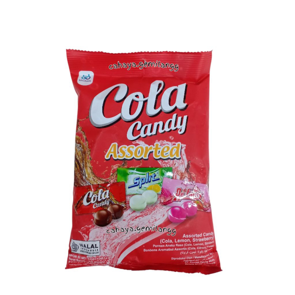 Jual Cola Candy Assorted (1Bag: 50pcs) Cola, Split, DeFanty - Permen ...