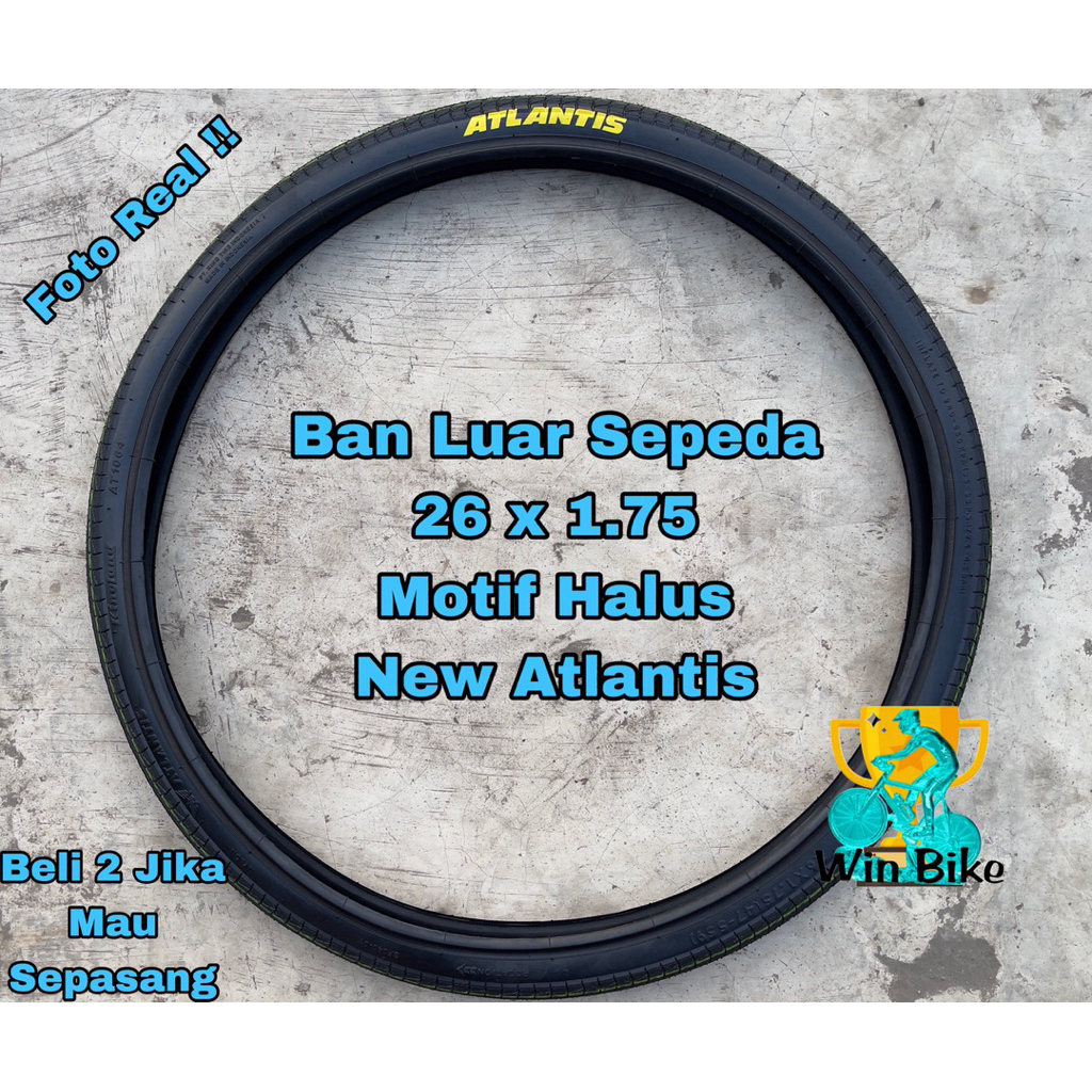 Jual Ban Luar Sepeda Mini Gunung 26 x 1.75 Atlantis Motif Halus New ...