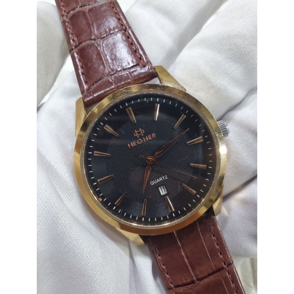 Jual Jam Hegner HW5001G Original Pria Preloved | Shopee Indonesia
